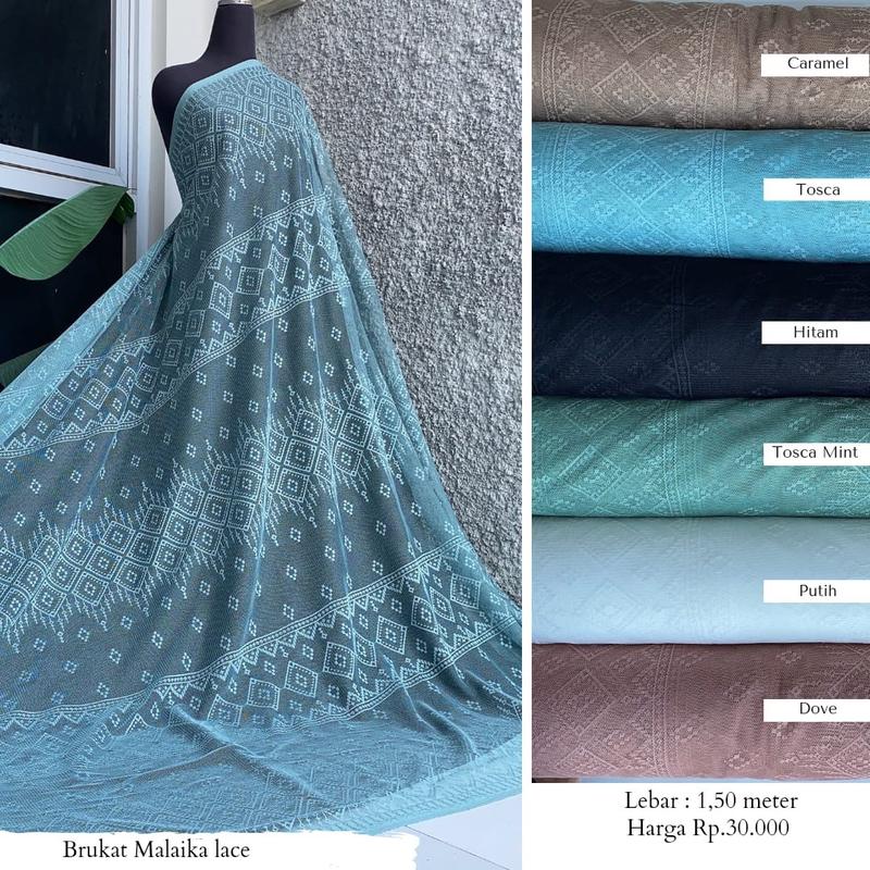 Kain Brokat Lace Brokat Renda Brokat Lace Vintage Brokat Malika - Shop ...