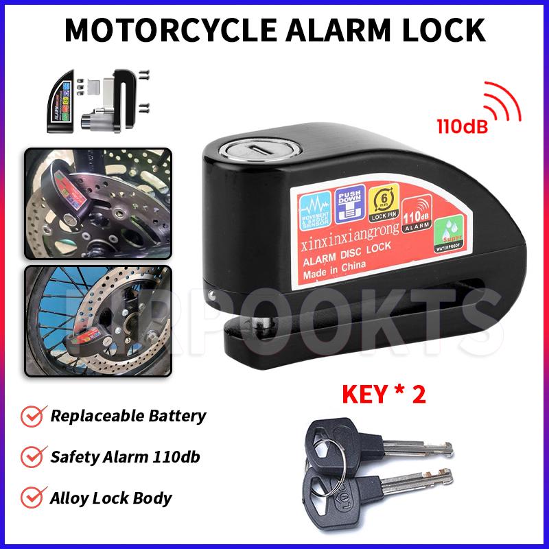 Motorcycle Alarm Lock Motorbike Anti-theft Lock Wheel Disc Brake ...