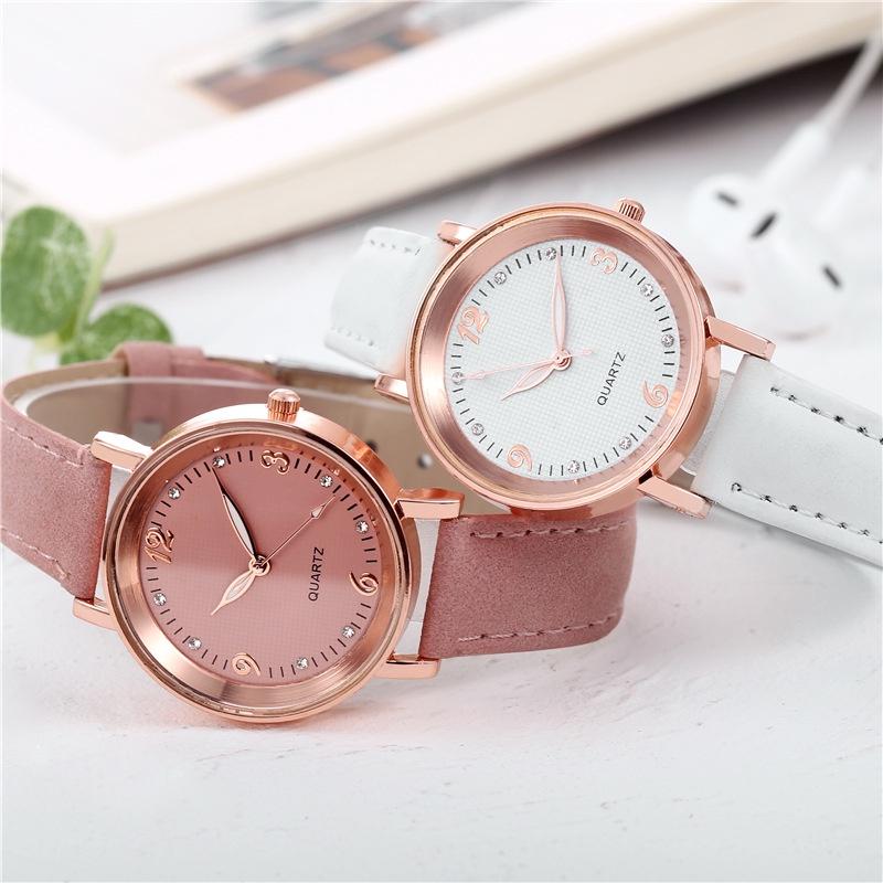 Girls Luminous Quartz Watch Women's Pu Leather Strap Watch Casual ...