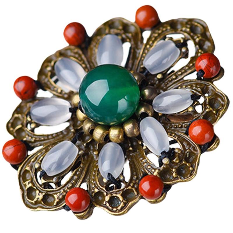 Kerongsang Bunga, Gaya Vintaj, Hiasan Lapel Hiasan, Dihiasi dengan ...