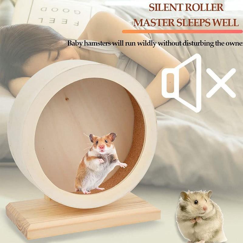 Roda Larian Hamster, Bahan Kayu, Tempat Kayu Pepejal, Sesuai untuk ...
