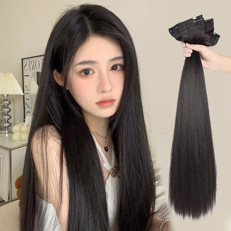 Hair Extensions [1738 People Collected] Three-Piece Straight - TikTok ...