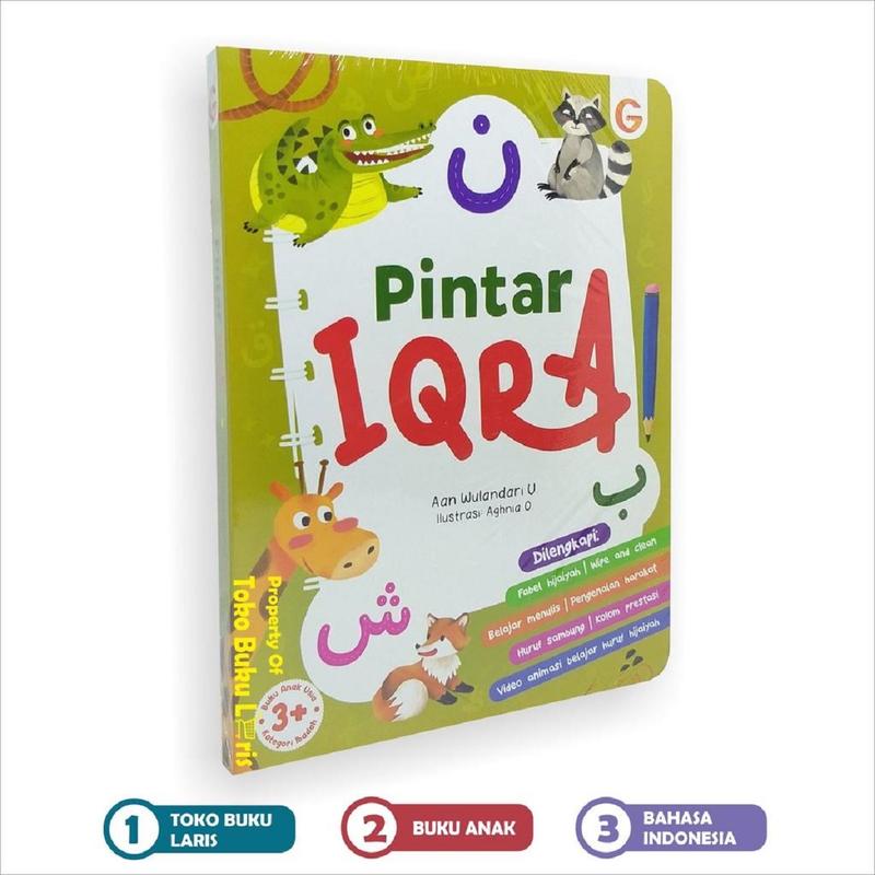 Buku Pintar IQRA untuk Balita FULL COLOR IQRO BOARBOOK - GIP - Shop ...