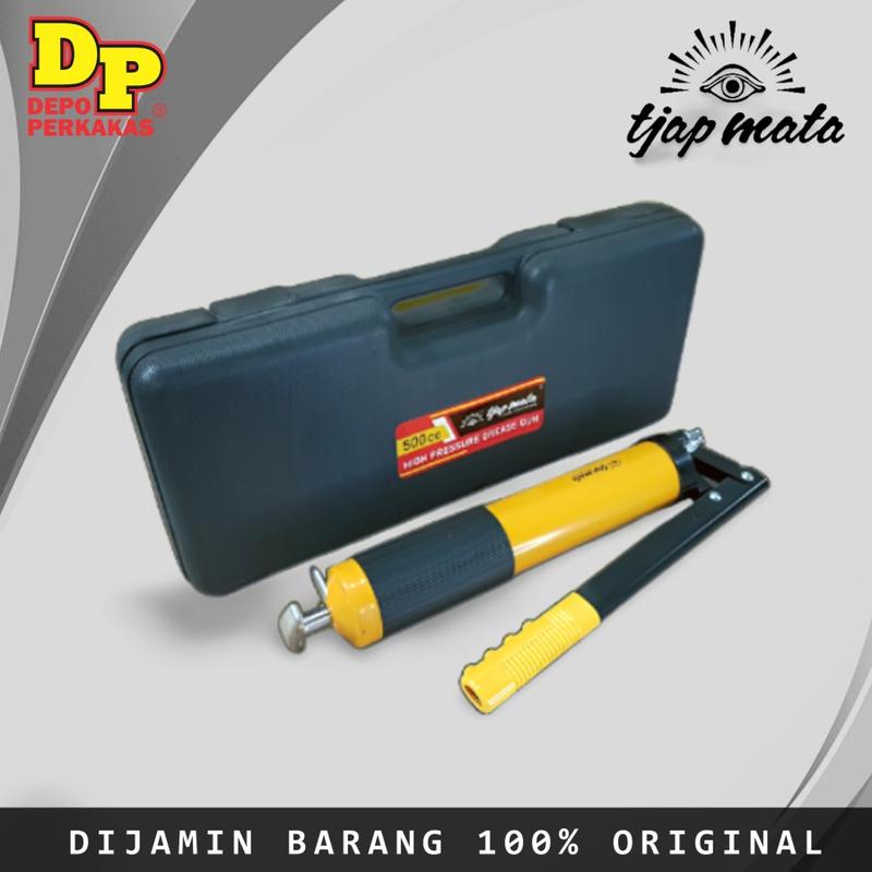 Tjap Mata Cap Mata Hand Grease Gun 500cc / Pompa Gemuk Tangan besi pipa ...