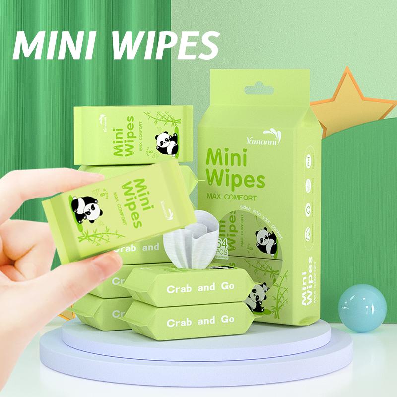 Mini Travel Wipes,Impossibly Compact Travel Wipes with Natural Extracts - Skin-Friendly ...