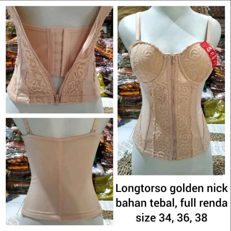 longtorso golden nick bahan tebal full renda - Shop | Tokopedia