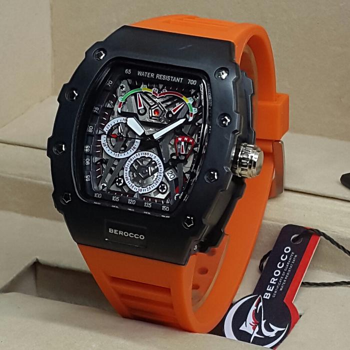 Jual Jam tangan BEROCCO rubber analog lingjar 2 - HITAM - Kota Surabaya ...