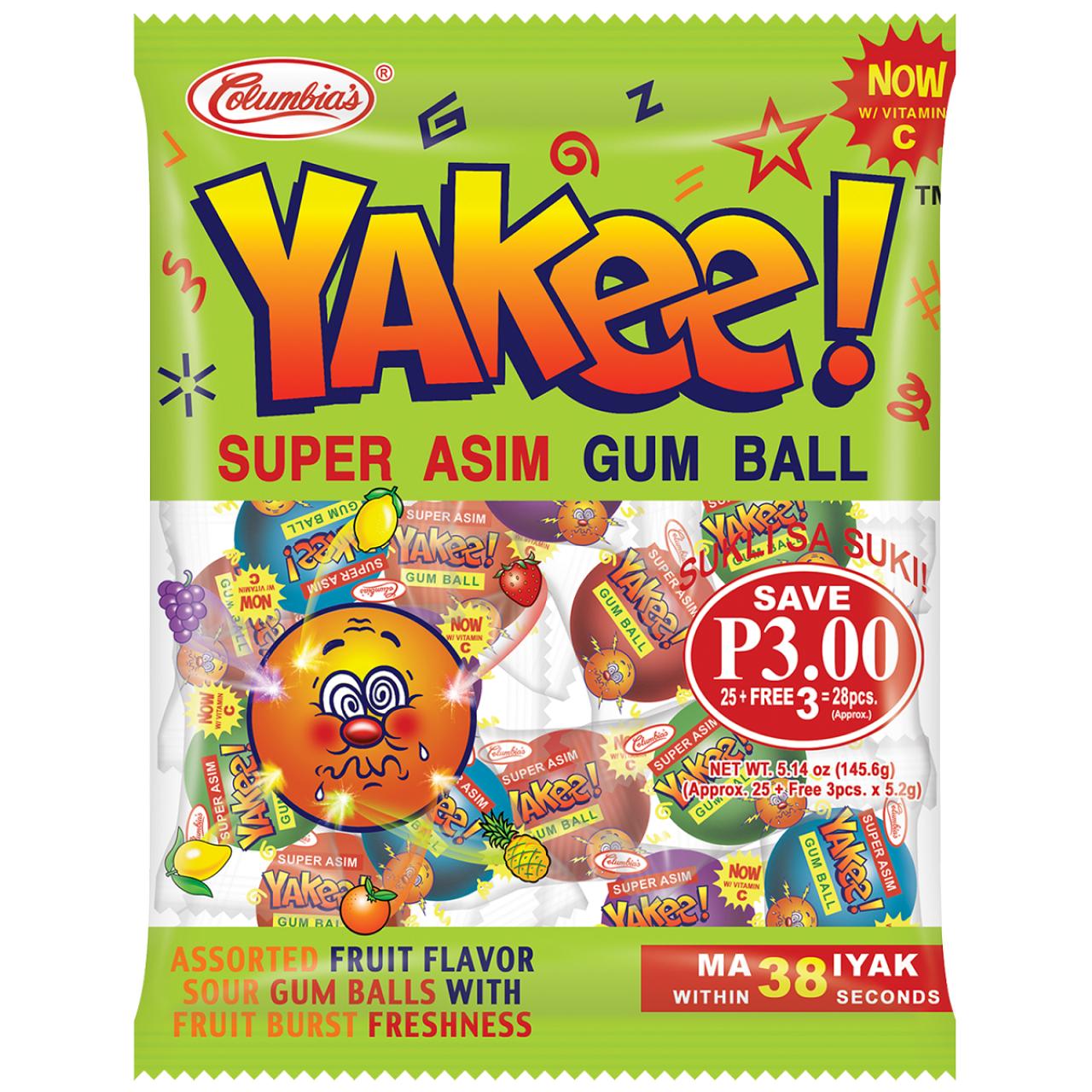Yakee! Super Asim Gum Ball 28s - TikTok Shop Philippines