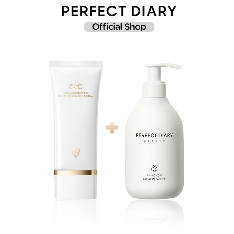[PERFECT DIARY]COMBO Set Kem chống nắng 60ml + Sữa rửa mặt PERFECT ...