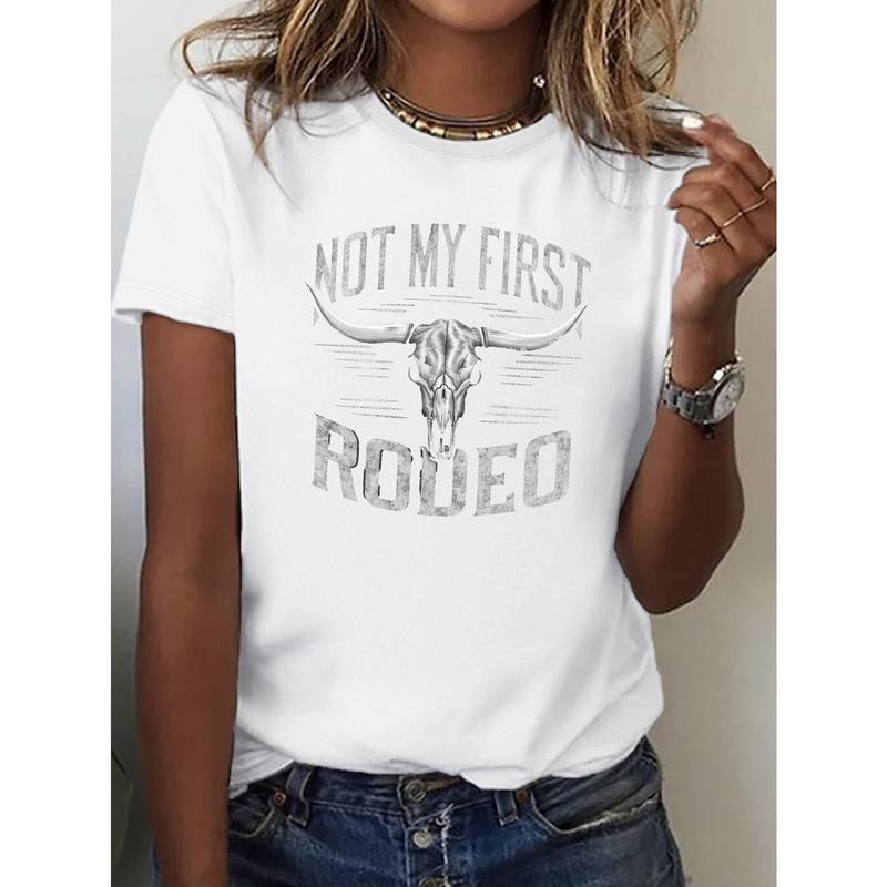 NOT MY FIRST RODEO women'S T-shirt with comfortable fit - TikTok Shop ...