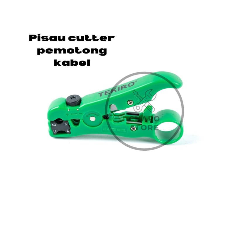 Tekiro pisau cutter pemotong kabel 2 blade cable stripper - Shop ...