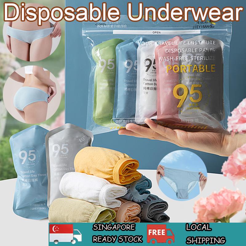 [SG]7PCS Disposable Underwear Women Pure Cotton Sterile Underwear ...