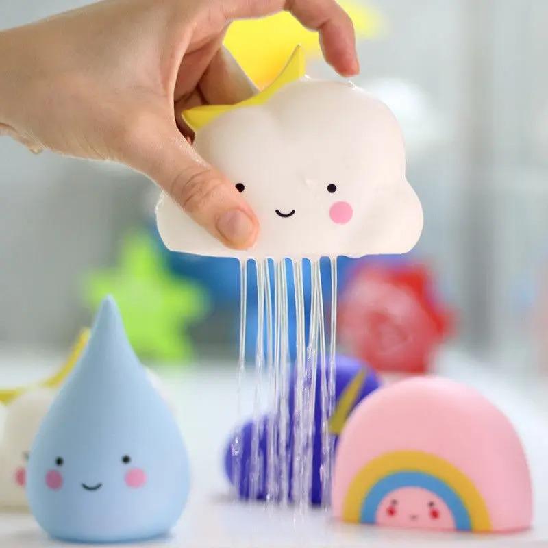 Mainan getah lembut untuk kanak-kanak, bilik mandi bayi, pancuran ...