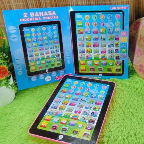 388-6 MINI PLAY PAD MAINAN EDUKASI ANAK TABLET 2 BAHASA HADIAH - Shop ...