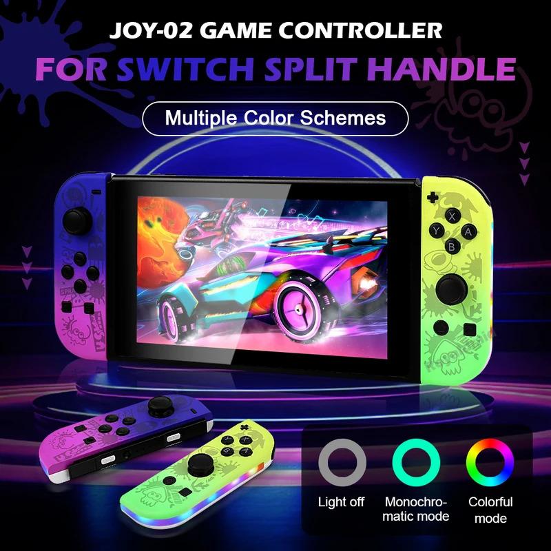 NEW Colors BT 5.2 Joy Controller RGB LED Joypad for NS Switch/Lite/OLED ...
