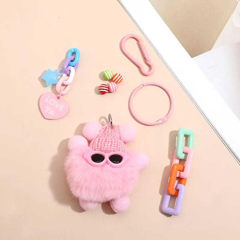 [DS] - Gantungan Bulu Gantungan Kunci Lucu Motif Cute Cool Balls ...
