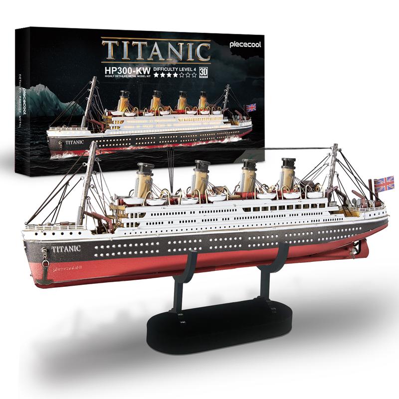 Piececool 3D Metal Puzzles for Adults, RMS Titanic Ship Model Kits, 3D ...