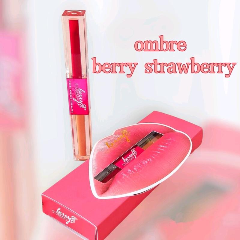 OMBRE STOBERRY LOVEBERRY BERRY 2in1 LIPMATTE LIPTINT Waterproof ...