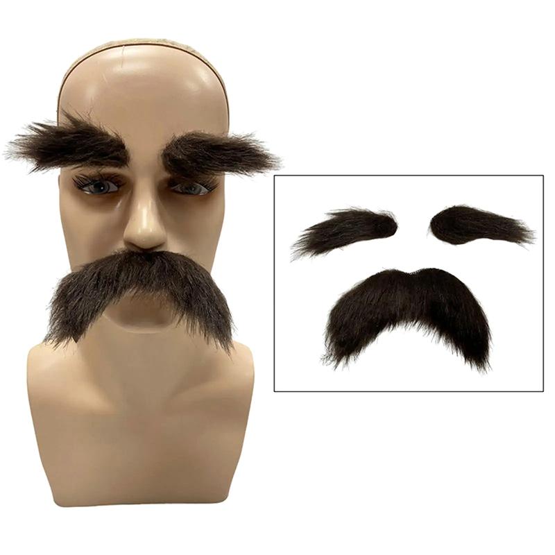 Eyebrows Kits Cosplay Props Decoration Fake Mustache Set Facial ...