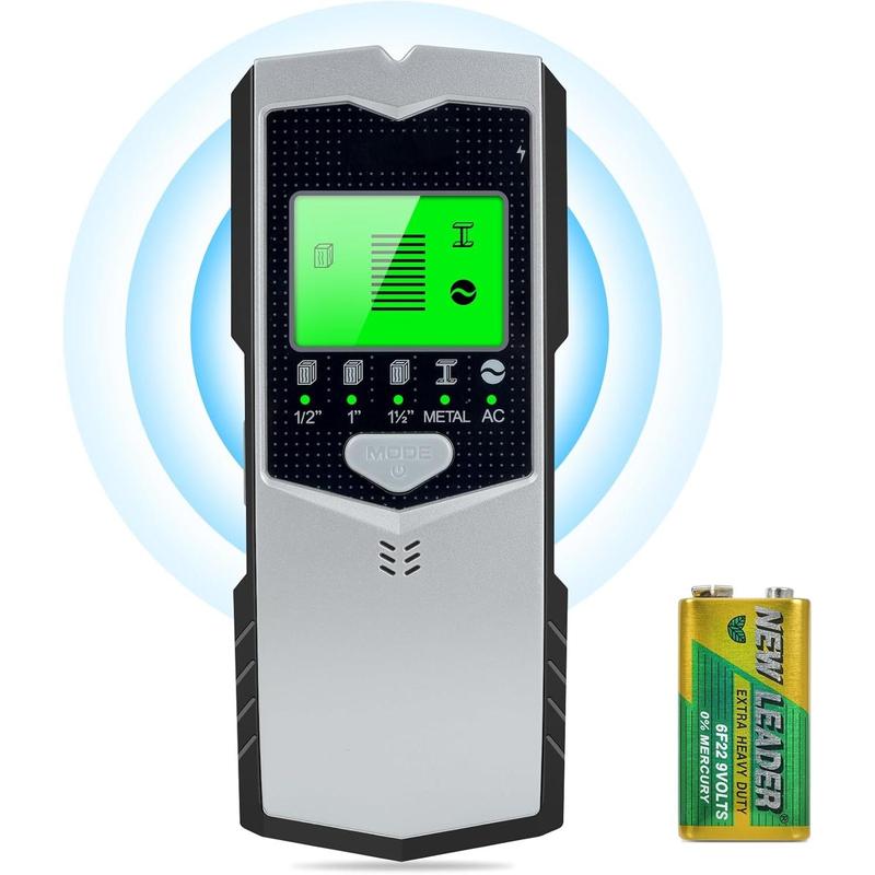 Stud Finder Wall Scanner, Upgraded 5 in 1 Metal AC Wire Detector ...