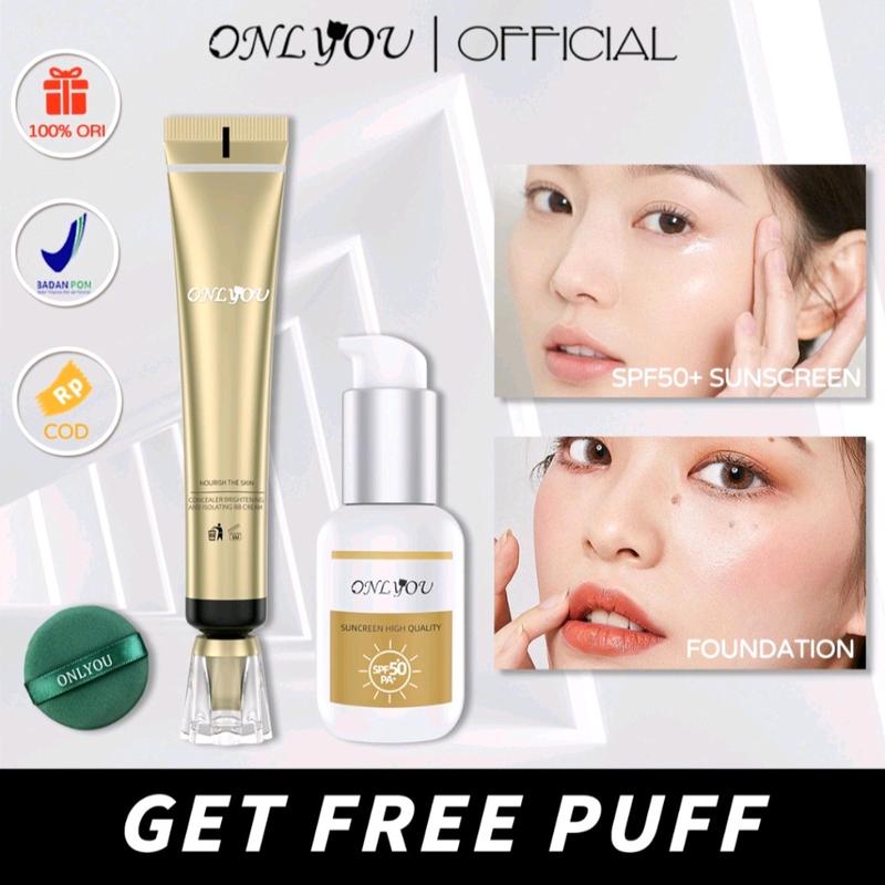 [BUNDLING 2 PCS] ONLYOU Foundation Concealer Waterproof Fondation ...