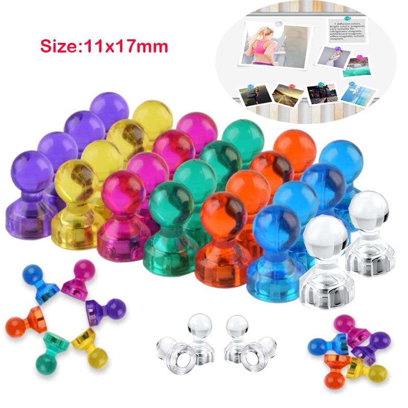 14pcs 11x17mm Push Pin Office Thumbtack Strong Neodymium Magnets ...
