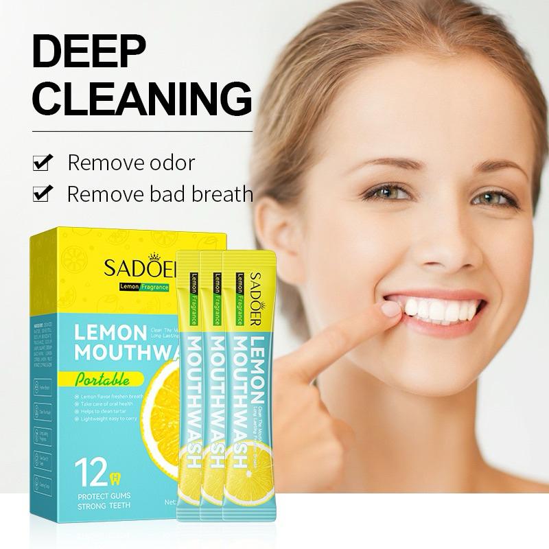 20Pcs/Box Travel Mouth Wash Packets Portable Disposable Mouthwash ...