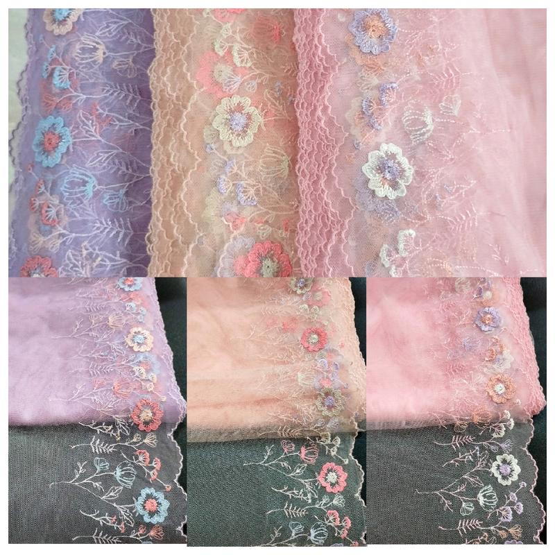 renda tile lembut import lebar 25cm harga peryard 90cm - Shop | Tokopedia