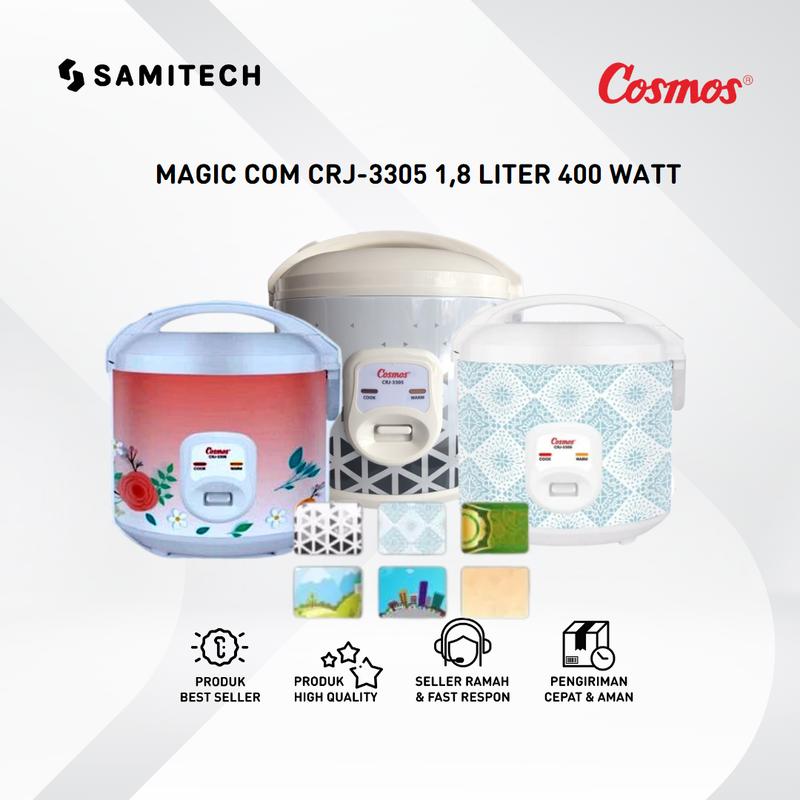 MAGIC COM COSMOS CRJ-3305 RICE COOKER 1.8 LITER CRJ3305 ANTI - Shop ...