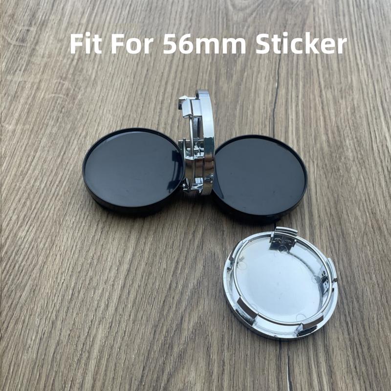 4pcs 58mm (54mm) fit 56mm Badge Chrome Car Wheel Rims Center - TikTok ...