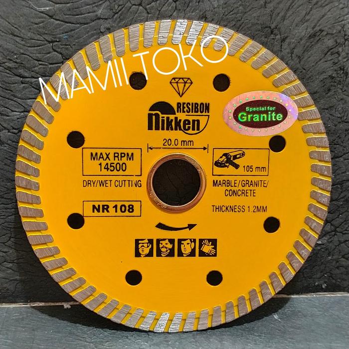 Jual Diamond wheel turbo granite Mata gerinda potong keramik NIKKEN ...