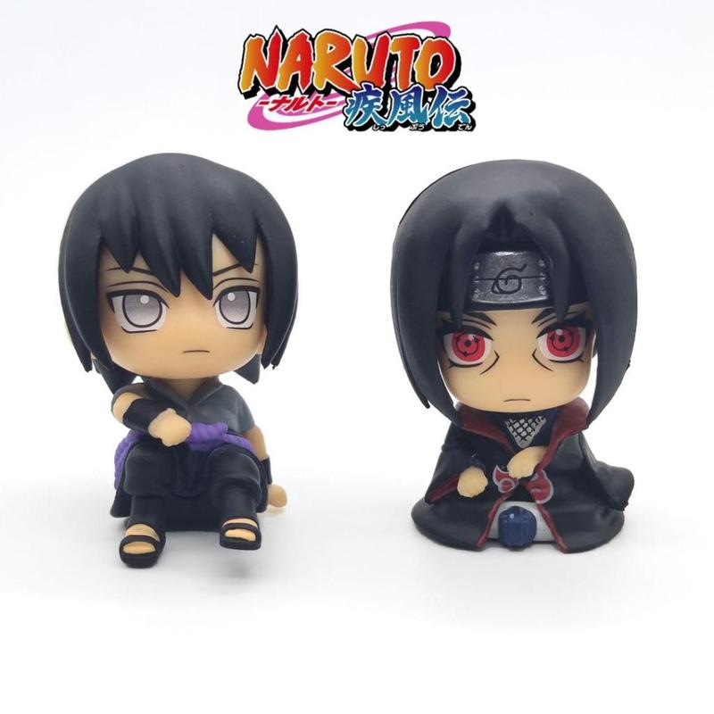 Naruto: Shippuden Uchiha Itachi Uchiha Sasuke LookUp Mini Figure ...