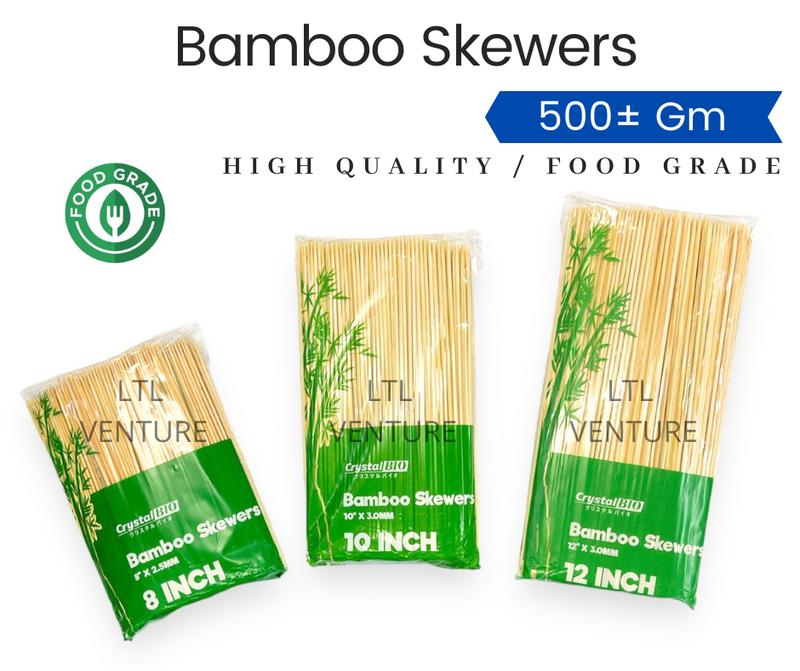 8"/10"/12" Inch Bamboo Skewer/BBQ Stick/Batang Lidi Satay/Kayu Cucuk ...