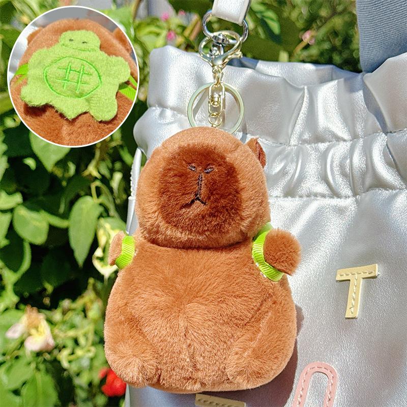 Rantai Kunci Plush Snotty Capybara, Gaya Kawaii, Capybara Comel ...