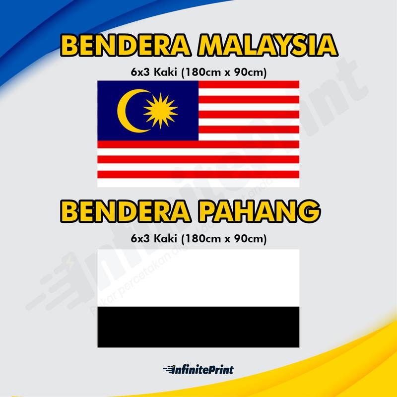 Bendera Malaysia/ Bendera Pahang /Malaysian Flag 6x3 kaki Murah ...