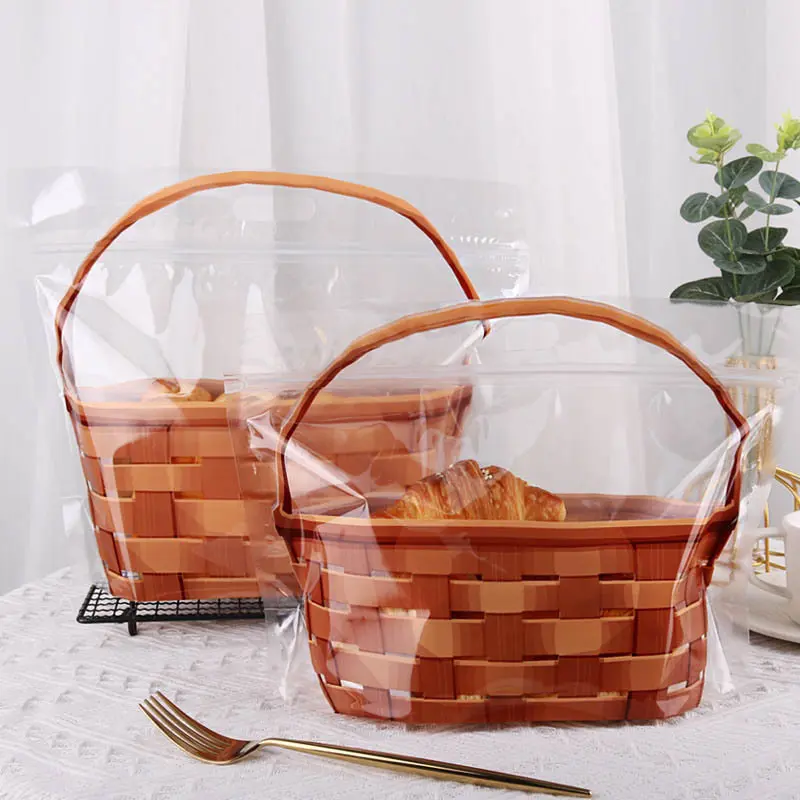 Simulation zipper bread bag 450g self-sealing bag baking bag pastry ...