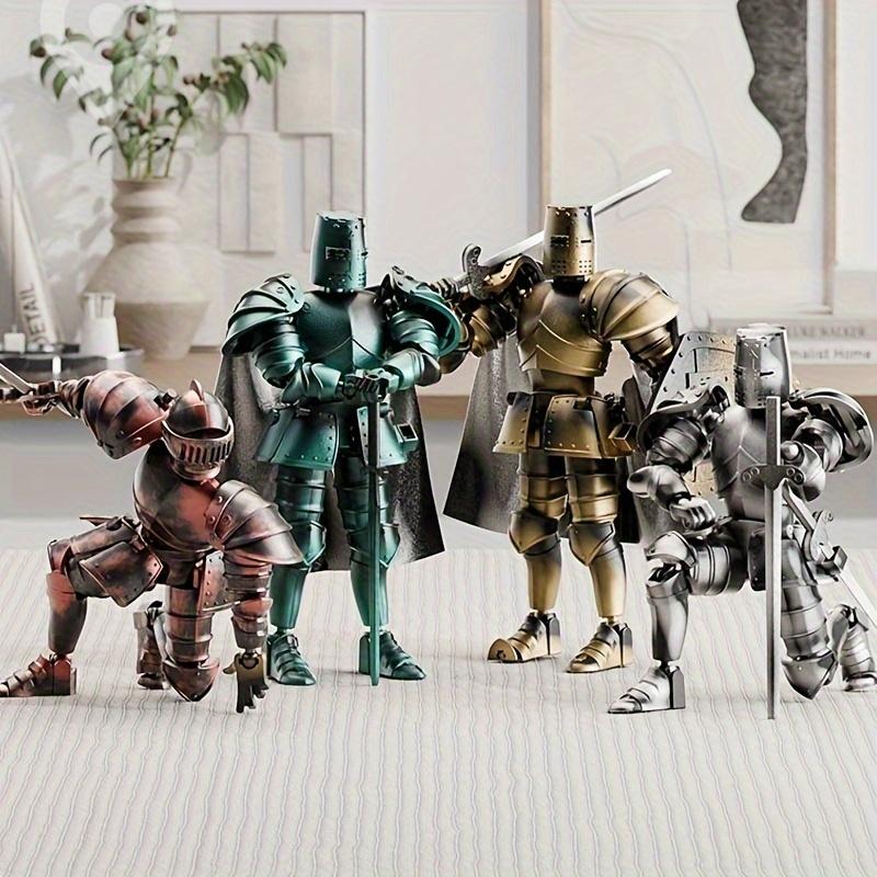 Medieval Knight Model Figurine - Heavy Retro Assembly Mecha Equipped ...