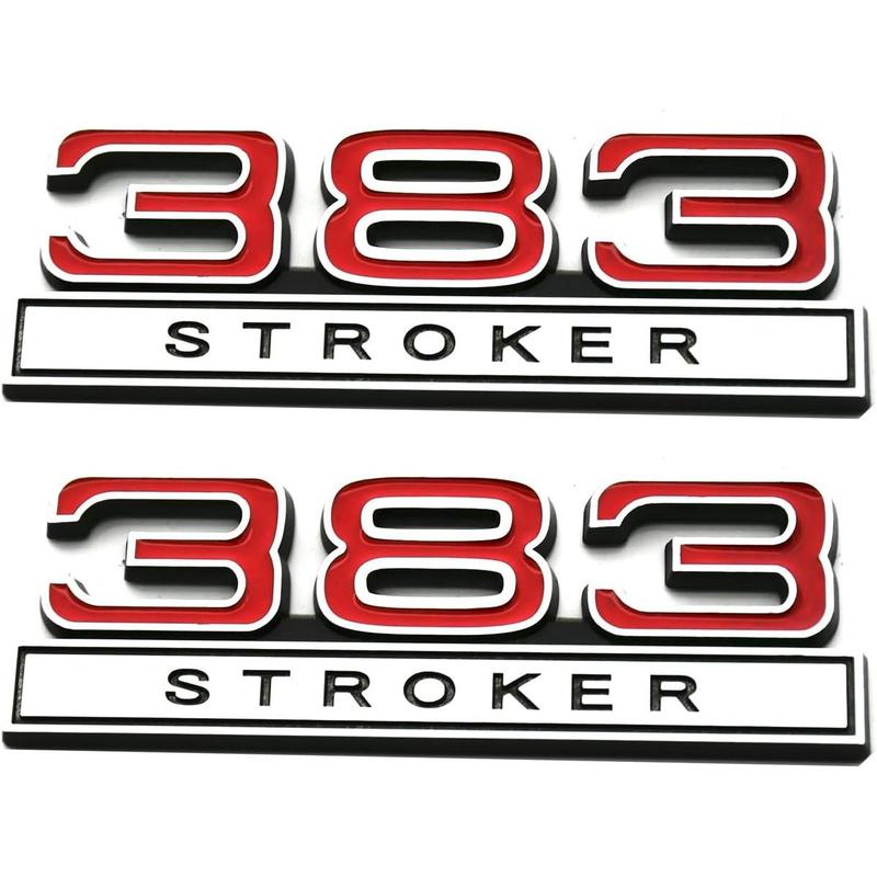 2count 383 Stroker 6.2 Liter Engine Emblems Badge 3D Decals Stickers ...