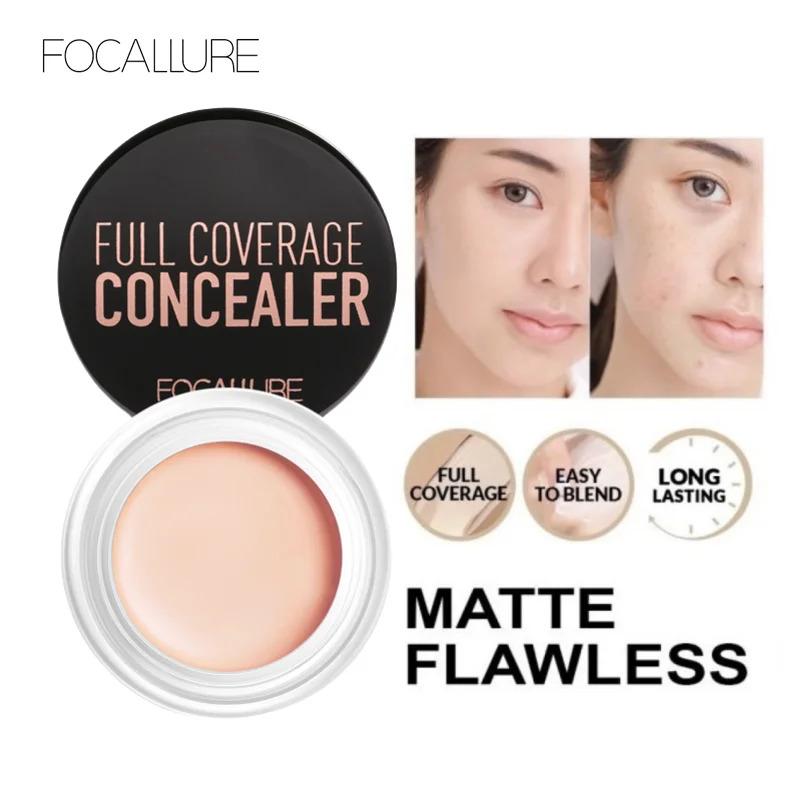 Concealer Mekap, FOCALLURE, Liputan Penuh, Kalis Air, Krim Concealer ...