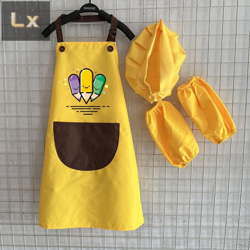 Apron Lukisan Kalis Air, Reka Bentuk Kartun, untuk Kanak-kanak - TikTok ...