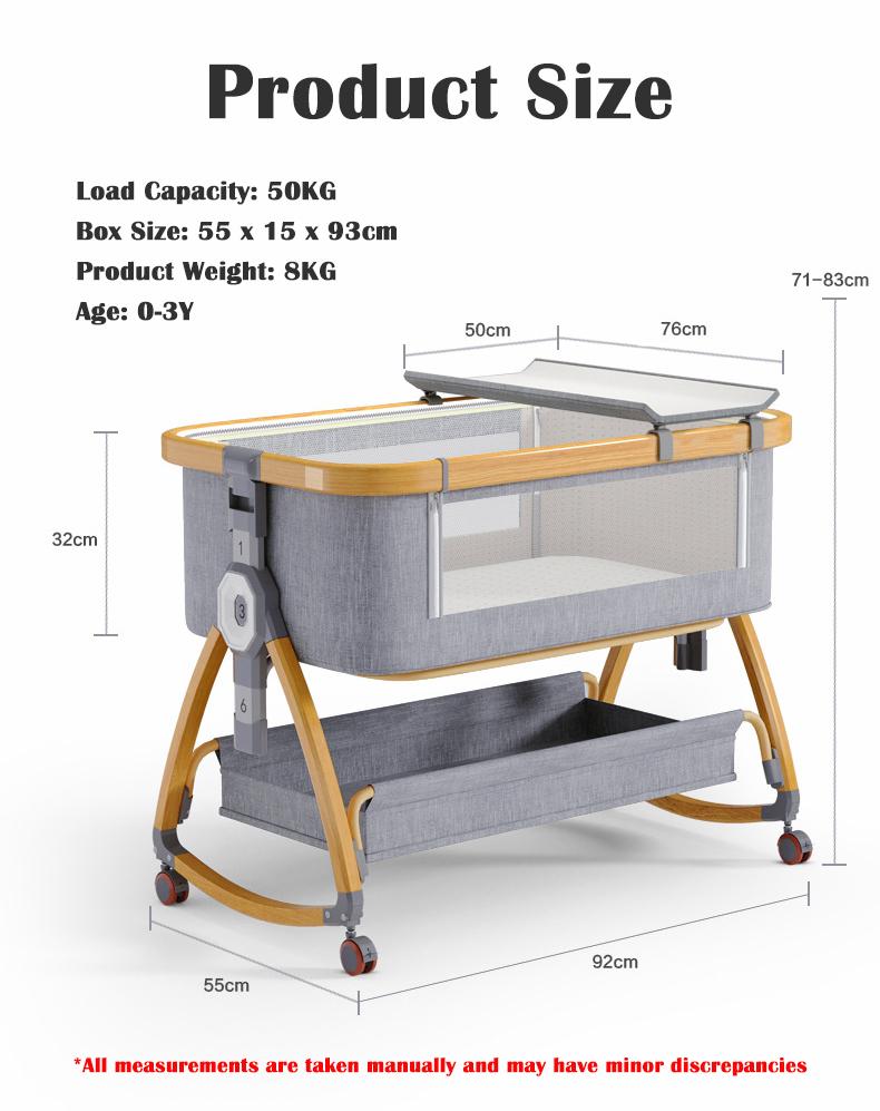 Multifunctional Foldable Baby Crib | Adjustable Baby Bed | Portable ...