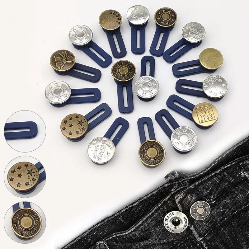 New update Retractable Buckles Metal Buttons Jeans Waist Extender ...