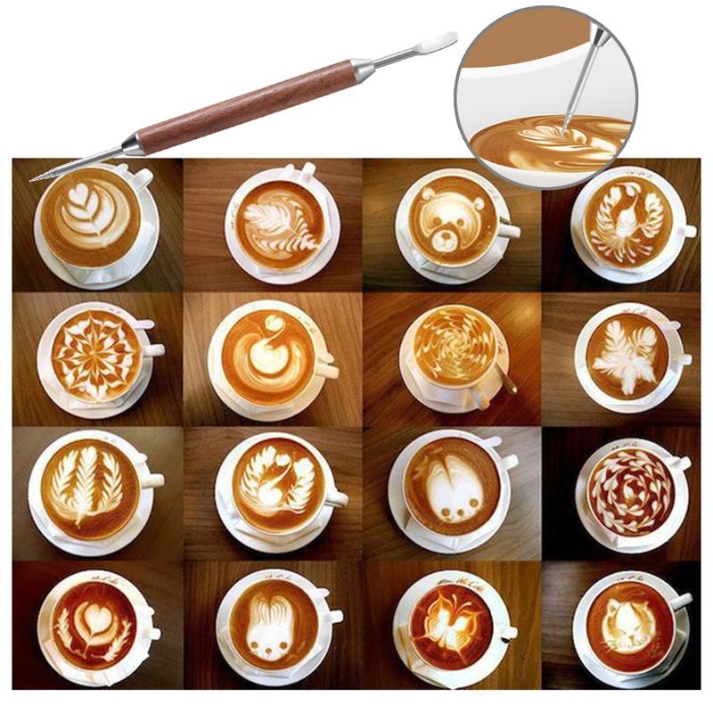 Lattes Arts Pen Baristas Coffee Decorative Pen DIY Spatulas Needle ...