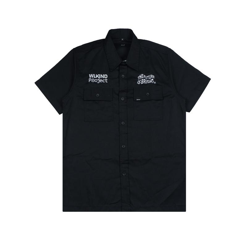 Walkind Workshirt Kemeja Pendek Hitam WKP0283 Kerja Pria - Shop | Tokopedia