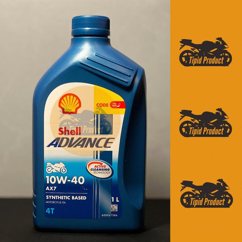 Shell Advance AX7 10W-40W 4T Engine Oil 1L/800ML - TikTok Shop Philippines