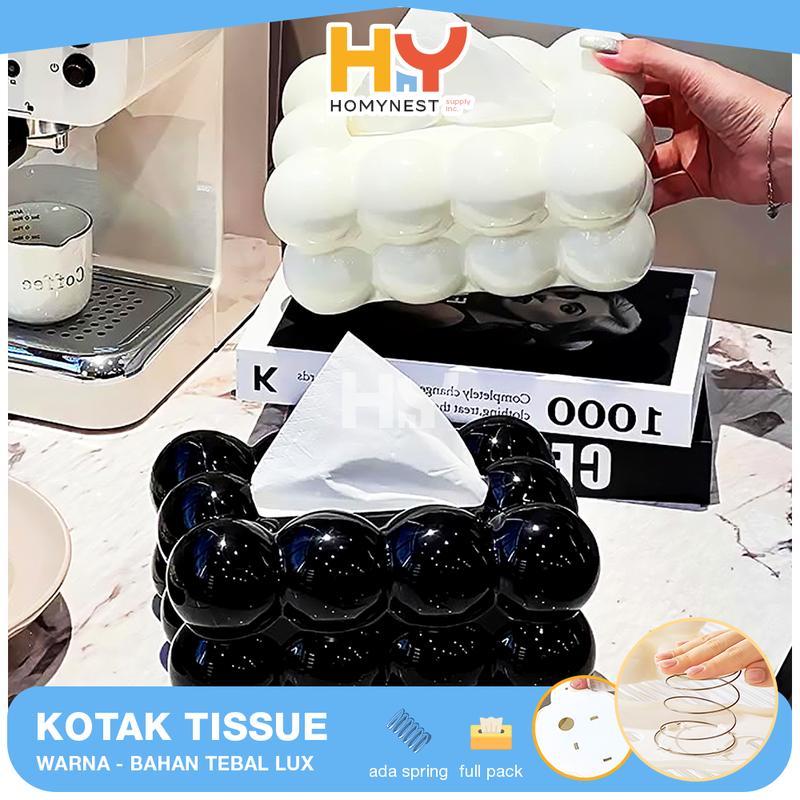 HOMYNEST Cloud Tissue Box Kotak Tisu Aestetik Kotak Tisu Marshmallow ...