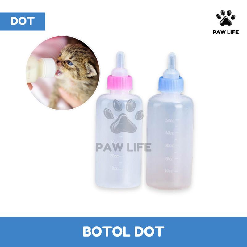 PL Botol Dot Kucing 50ml Susu Bayi Kitten 1 Bulan Anak Baru Lahir ...