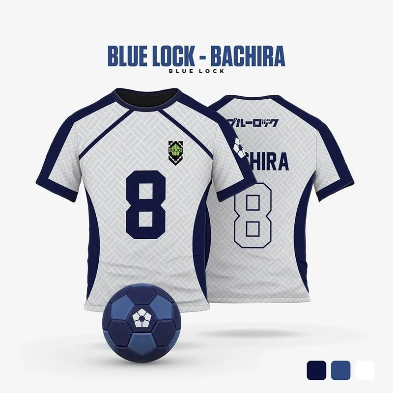 Blue Lock BAROU Anime Cosplay Jersey T-Shirt Quick-Drying Summer ...