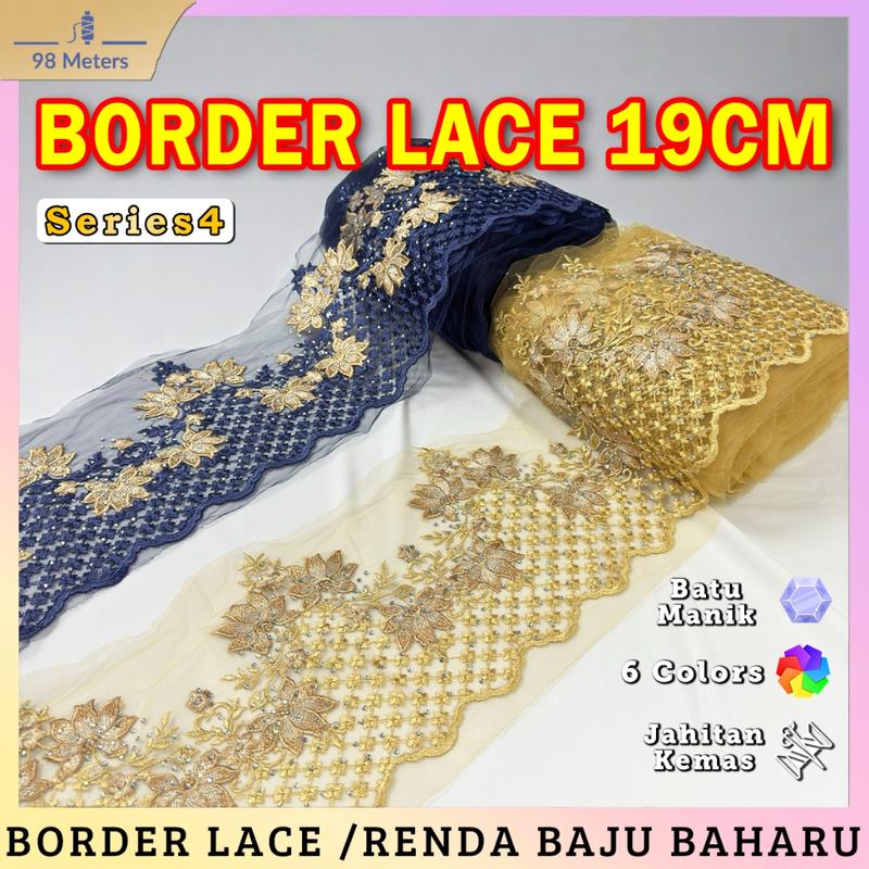 [NEW SERIES] Border Lace Corak Bunga Border Baju Renda Baju Renda ...