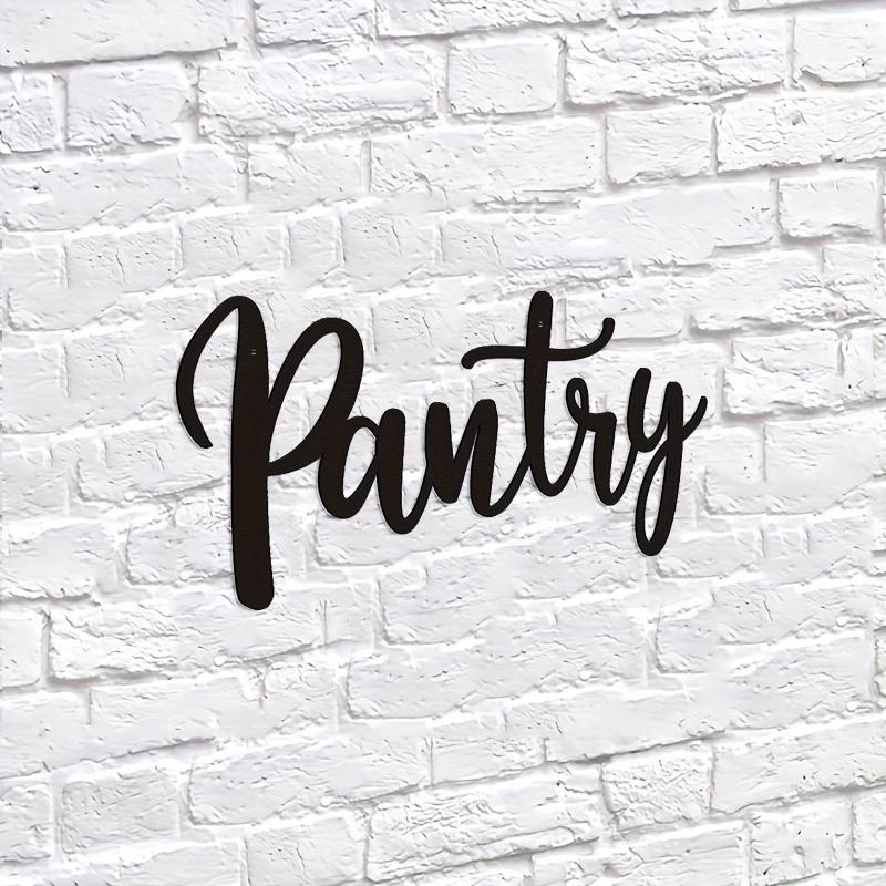 Pantry Letter Pattern Metal Wall Decor, Modern Farmhouse Wal - TikTok Shop